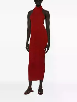 Magda Butrym Ribbed Halter-neck Midi Dress