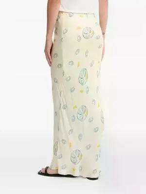 NEVER FULLY DRESSED Printed Slip Skirt