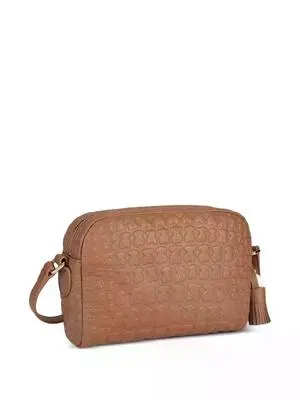 TOUS Bear-pattern Leather Crossbody Bag
