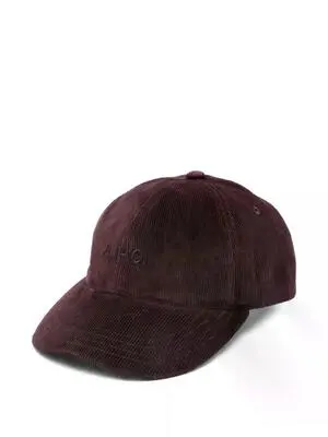 A.p.c. Charlie Corduroy Baseball Cap - Red