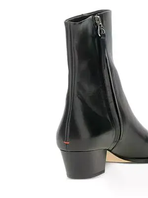 AeydĒ Zip-detail Pointed-toe Boots