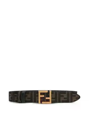 Fendi Ff-logo Leather Belt