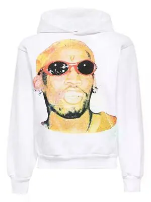 VLONE Portrait-print Hoodie - White