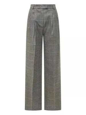 DES_PHEMMES Check Pleated Trousers