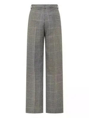 DES_PHEMMES Check Pleated Trousers