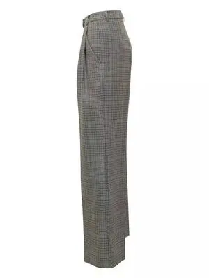 DES_PHEMMES Check Pleated Trousers