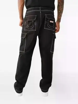 True Religion Cargo Trousers With Contrast Stitching