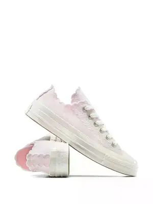 CONVERSE Chuck 70 Embroidered Scalloped-edge Sneakers