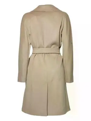 Max Mara Belted Lapel Coat - Neutrals
