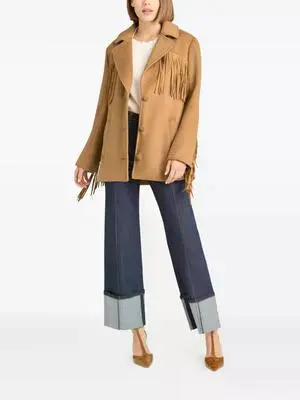 Cinq À Sept Fringe-detailed Button Coat