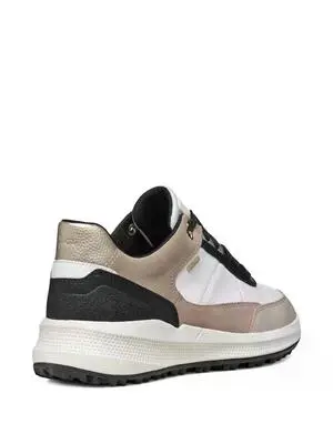 Geox Leather Panelled Sneakers