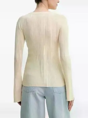 Day Birger Et Mikkelsen Ribbed Bell-sleeve Sweater - Neutrals