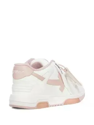 Off-White Lace-up Panelled Leather Sneakers
