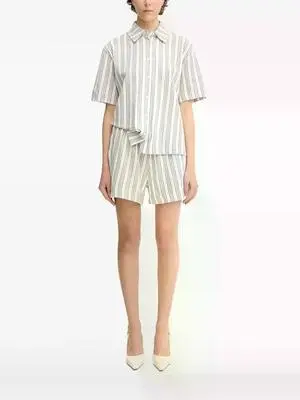SAMSOE SAMSOE Striped Short-sleeve Shirt