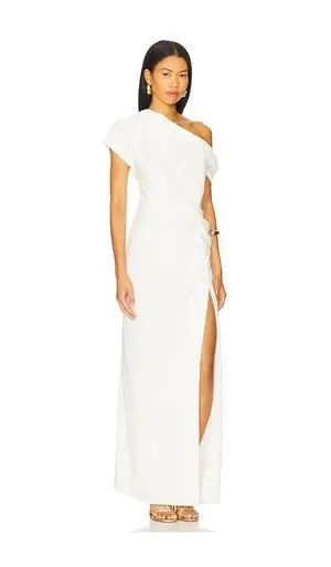 Simkhai Kally Draped Midi Dress - Ivory
