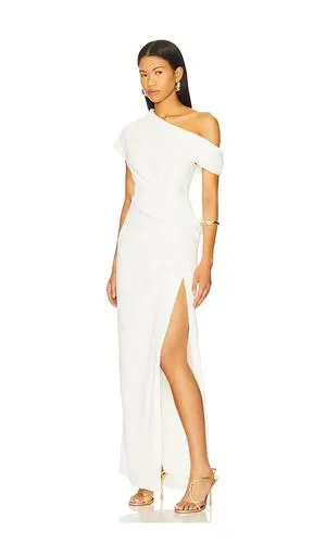 Simkhai Kally Draped Midi Dress - Ivory