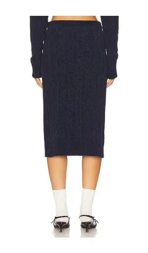 We11Done Cable Knit Midi Skirt