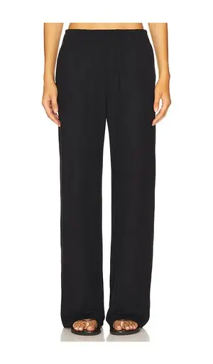 Leset Black Wash Pants For Women