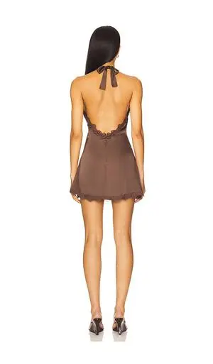 Lioness Stars Align Mini Dress - Chocolate