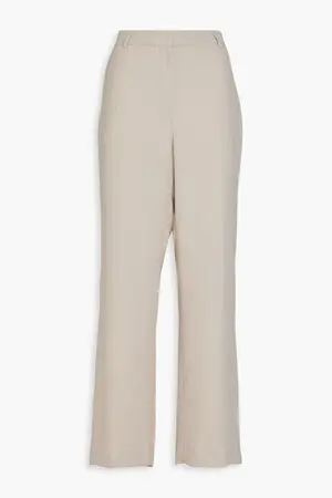 TOTEME Crepe Straight-leg Pants - Beige