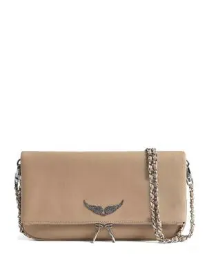 Zadig&Voltaire Rock Leather Clutch - Neutrals