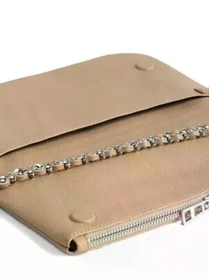 Zadig&Voltaire Rock Leather Clutch - Neutrals