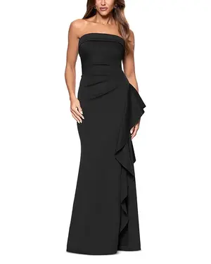 Women's Black Strapless Gowns