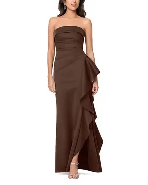 Aqua Off The Shoulder Evening Dresses