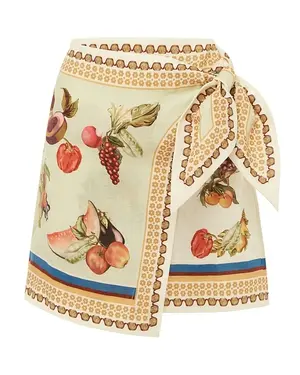 ALEMAIS Mercado Fruit Print Skirt - Multi