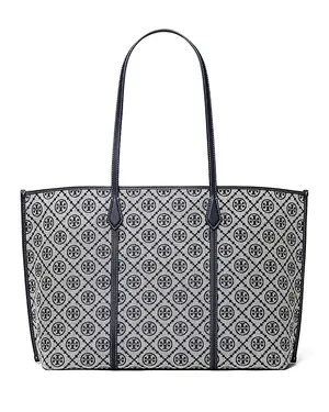 Tory Burch Perry T Monogram Tote - Tory Navy
