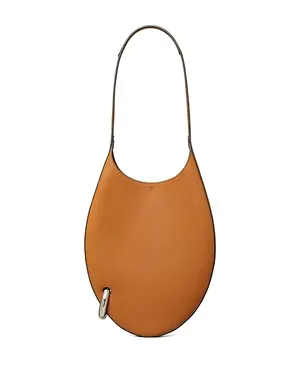 Tory Burch Pierced Small Shoulder Bag - Aged Tan