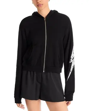 Aqua Drawstring Sweatshirts Hoodies For Women