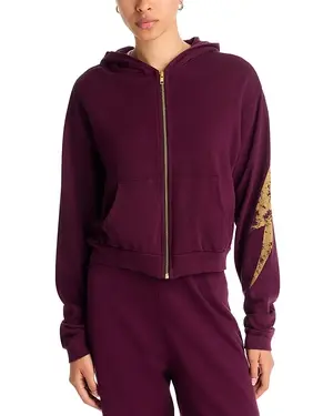 Aqua Mia Zip Hoodie - Cherry Lacquer