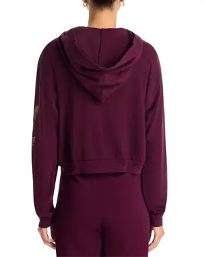 Aqua Mia Zip Hoodie - Cherry Lacquer
