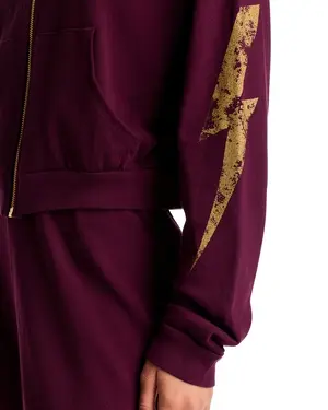 Aqua Mia Zip Hoodie - Cherry Lacquer