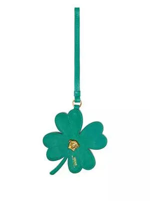 Versace Crystal-embellished Clover Keyring