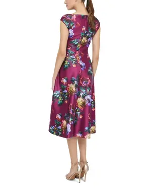 Theia Kadence V-neck Dress