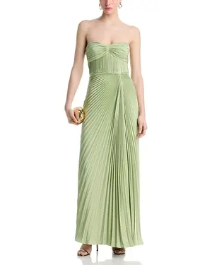 AMUR Joyceanne Plisse Gown - Stem