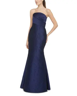 Theia Harlow Strapless Gown