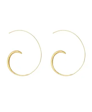 OTTOMAN HANDS Aegina Pull Through Hoop Earrings - Gold