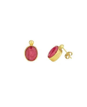OTTOMAN HANDS Marina Heart Pendant Necklace - Ruby