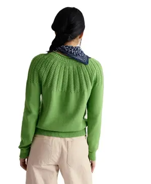 SEASALT CORNWALL Stone Chat Pullover Sweater - Clover Leaf