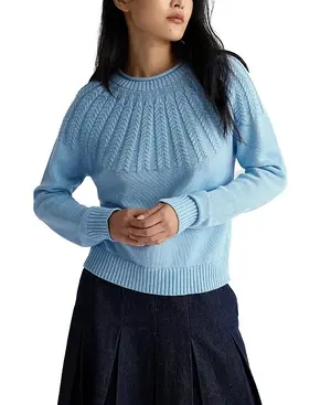 SEASALT CORNWALL Stone Chat Pullover Sweater - Spring Sky
