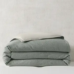 HUDSON PARK COLLECTION Gingko Strie Duvet Cover, King Exclusive - Green