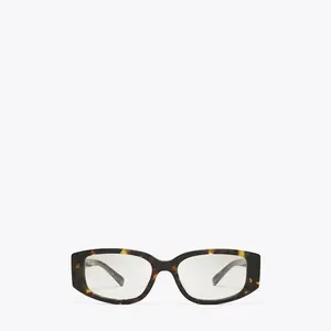 Tory Burch Pierced Rectangle Eyeglasses