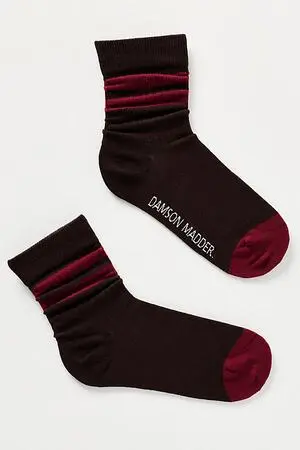 DAMSON MADDER Sporty Socks Chocolate