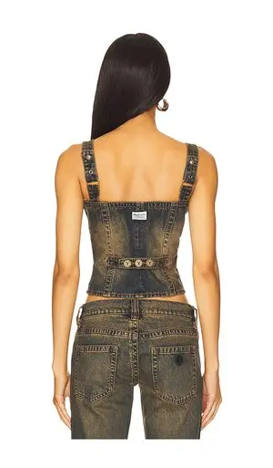 Abrand Denim Utility Top