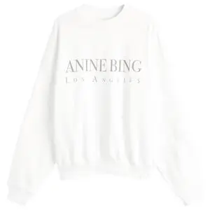 ANINE BING Jaci Los Angeles Sweatshirt - Ivory