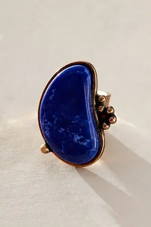 Free People Stone Ring - Onyx/gold