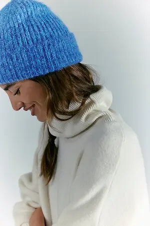 Free People Frostline Beanie - Cobalt